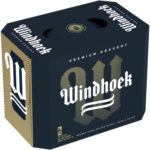 Windhoek Premium Draught Beer Cans 6 x 440ml – One Stop