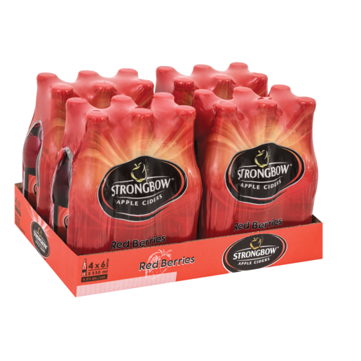 Strongbow Red Berries Apple Cider Bottles 24 x 330ml – One Stop