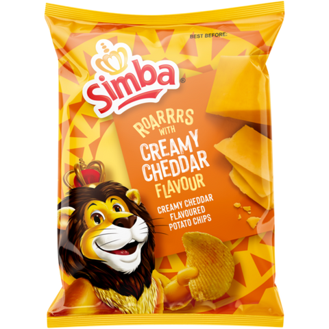 120g x 24 Simba Creamy Cheddar Flavoured Potato Chips – One Stop